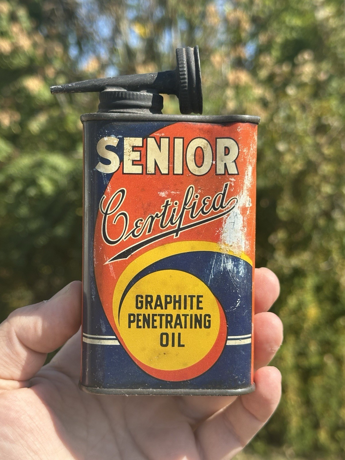 Vintage Senior Certified Graphite Penetrating Oil Handy Oiler Can Rare ...