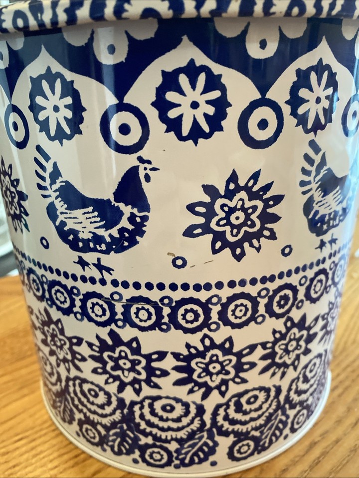Emma Bridgewater Blue Hen Biscuit Tin Barrel Blue Skies | eBay UK