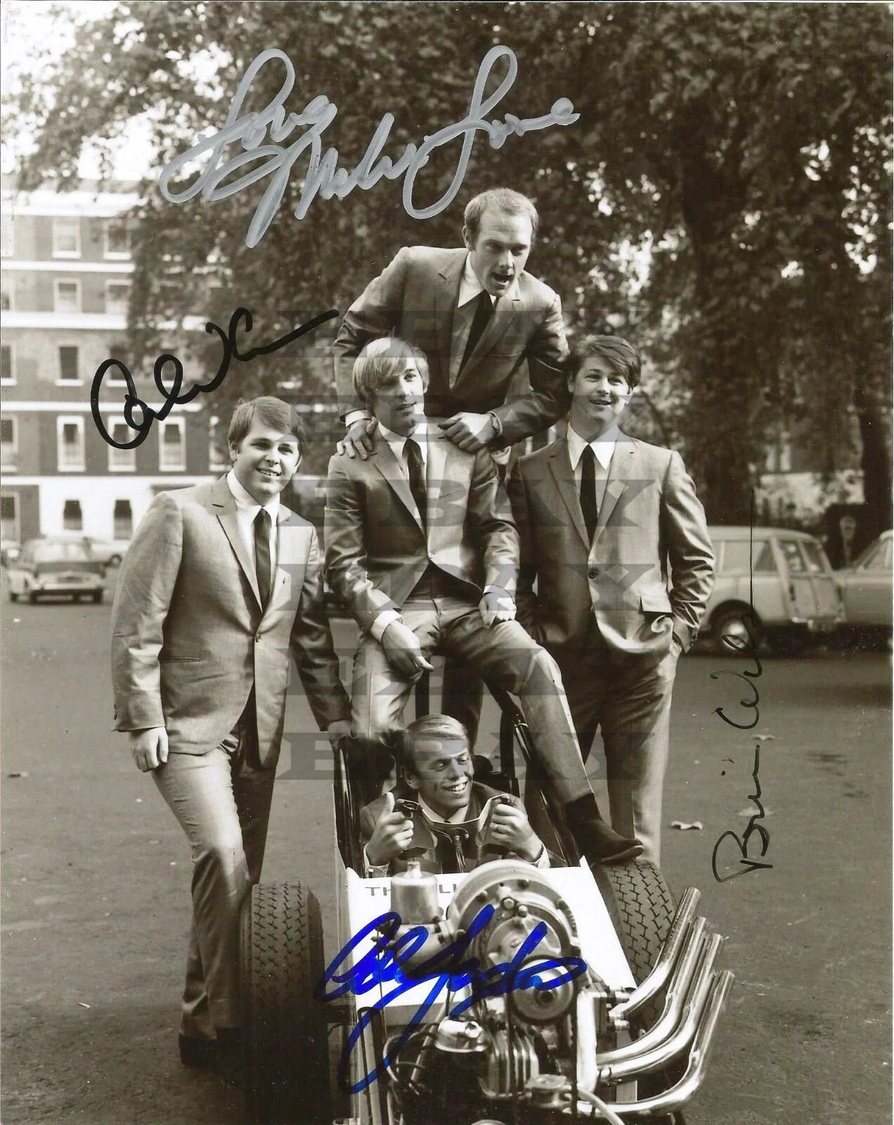 BEACH BOYS BRIAN CARL WILSON AL JARDINE MI Autographed signed 8x10 ...