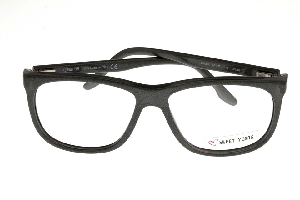 Sweet Years Optical Eyewear Frame Black Square Italian Made SY360 04 | eBay