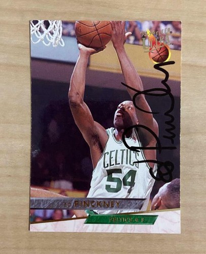 ED PINCKNEY BOSTON CELTICS SIGNED AUTOGRAPHED 93-94 FLEER ULTRA CARD ...