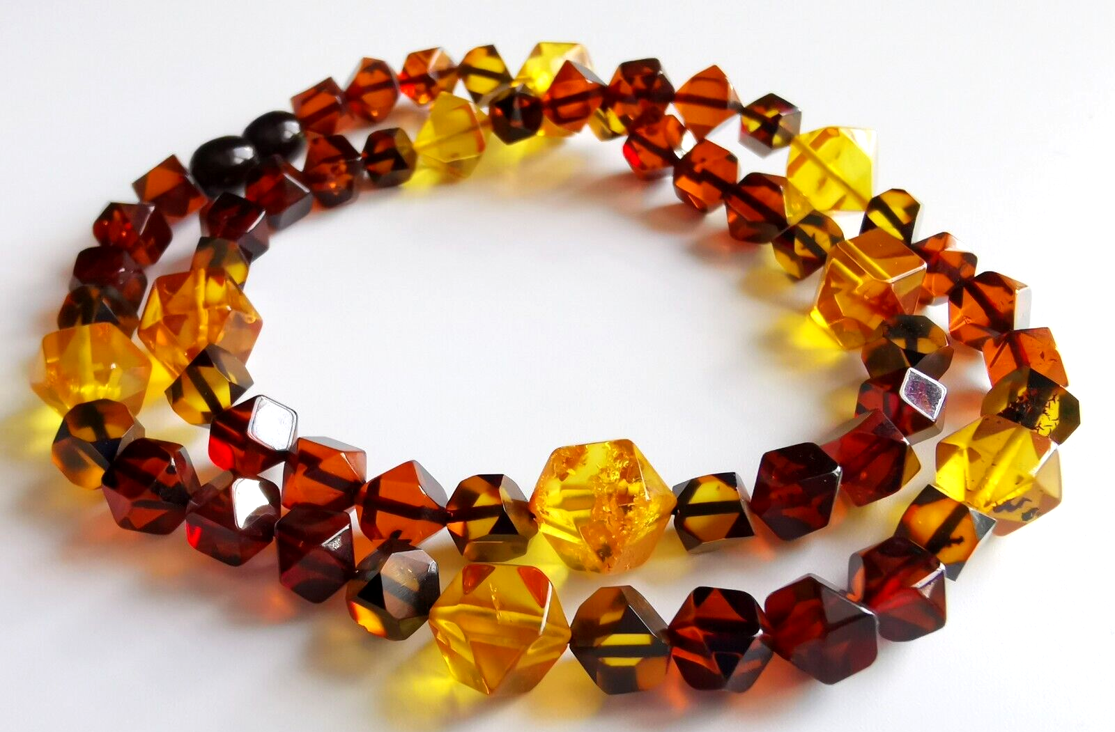 VINTAGE BALTIC AMBER STONE BEADS NECKLACE | eBay