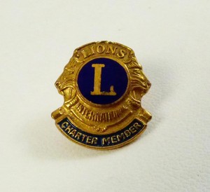 Vintage LIONS International Charter Member Lapel Pin | eBay