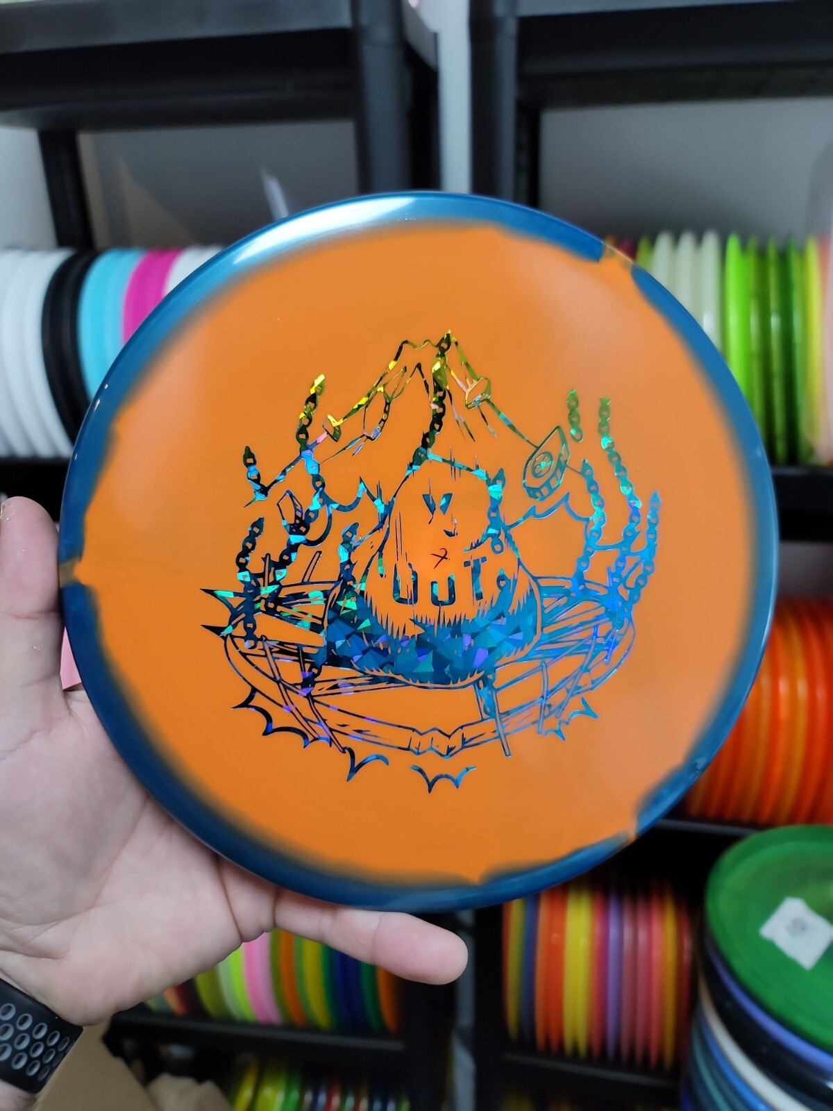 Infinite Discs #1 Halo S-Blend Tomb First Run X-Out Disc Golf Putter ...