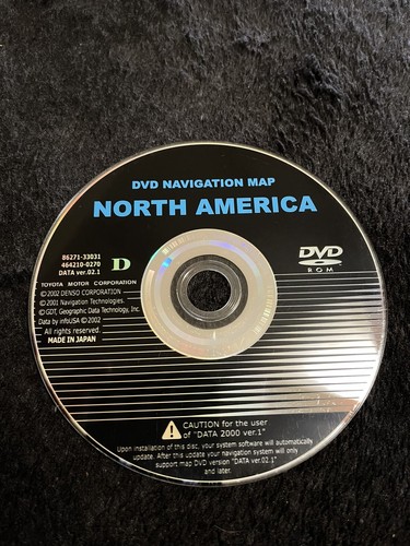2002 DVD Navigation Map DVD Disc North America for 02-03 LEXUS IS300 🔸 ...