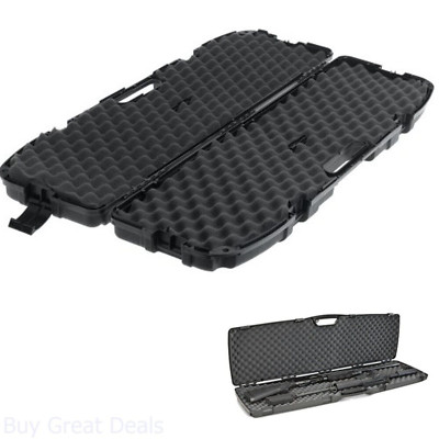 Double Gun Case Rifle Shotgun Double Scoped Hard Carry Case Padded ...