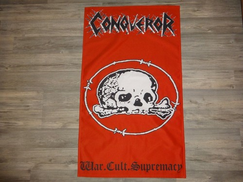 Conqueror Flag Flagge Poster Black Metal Blasphemy Pissgrave Fluids | eBay