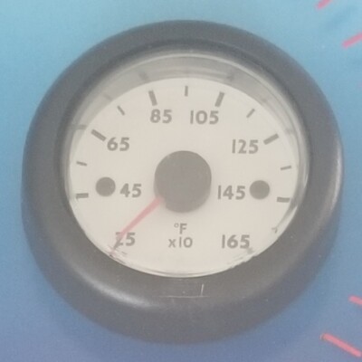 VDO 3101156 Ocean Line Pyrometer EGT Gauge - 250-1650°F, White Face ...