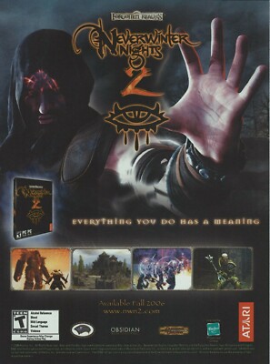 Neverwinter Nights 2 Print Ad/Poster Art PC Small Box | eBay