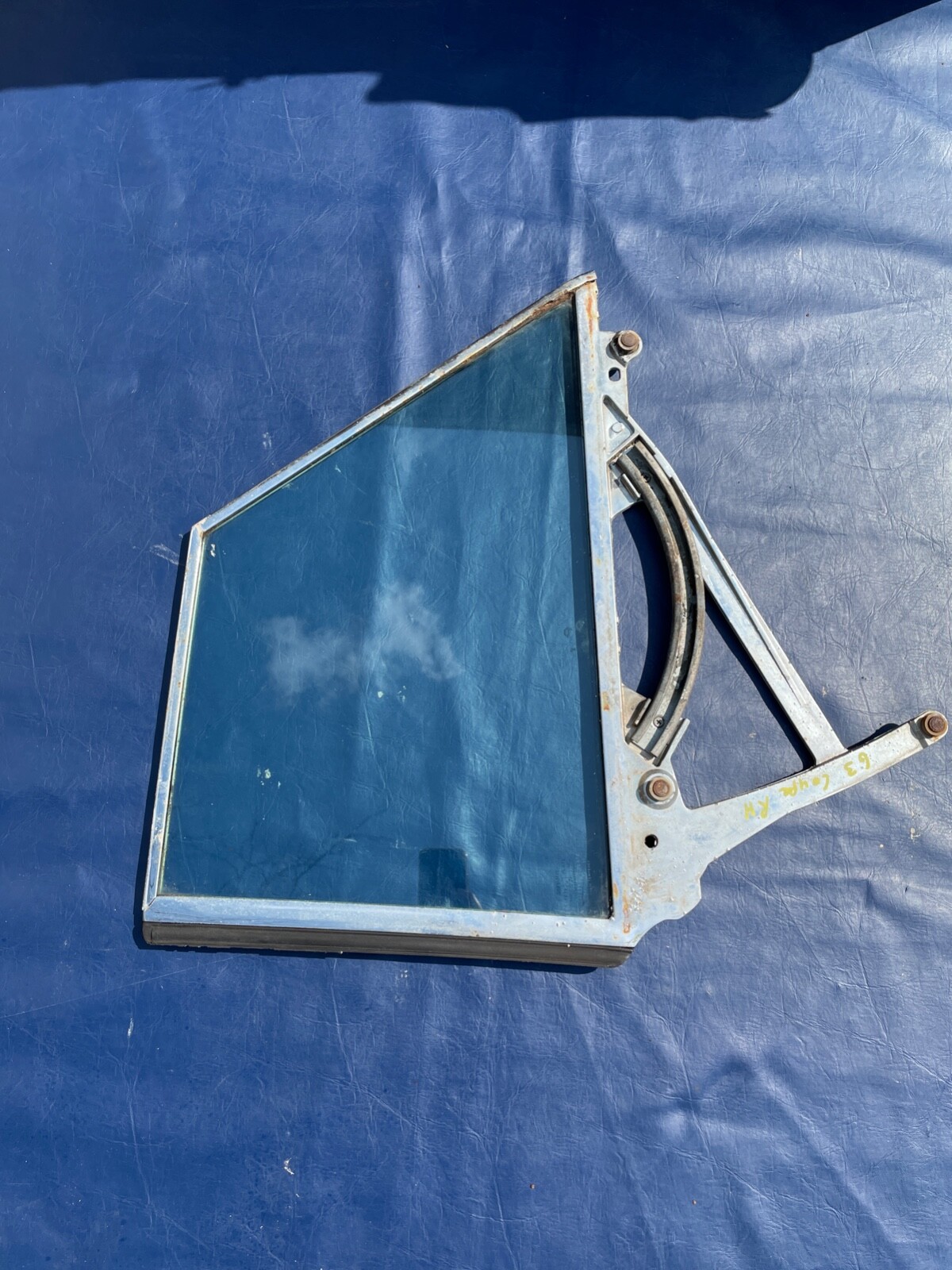 1963 1964 Cadillac Coupe RH PS Rear 1/4 Glass Window Used Original ...