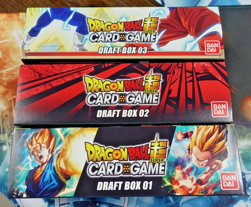 Dragon Ball Super TCG · Draft Boxes 01 - 02 - 03 · OPEN NO PACKS (CARD ...