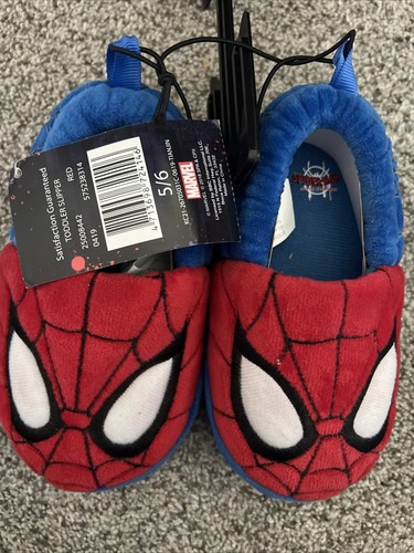 Marvel Toddler & Boys Spider-Man Slippers Superhero NWT size 5/6 A4 | eBay