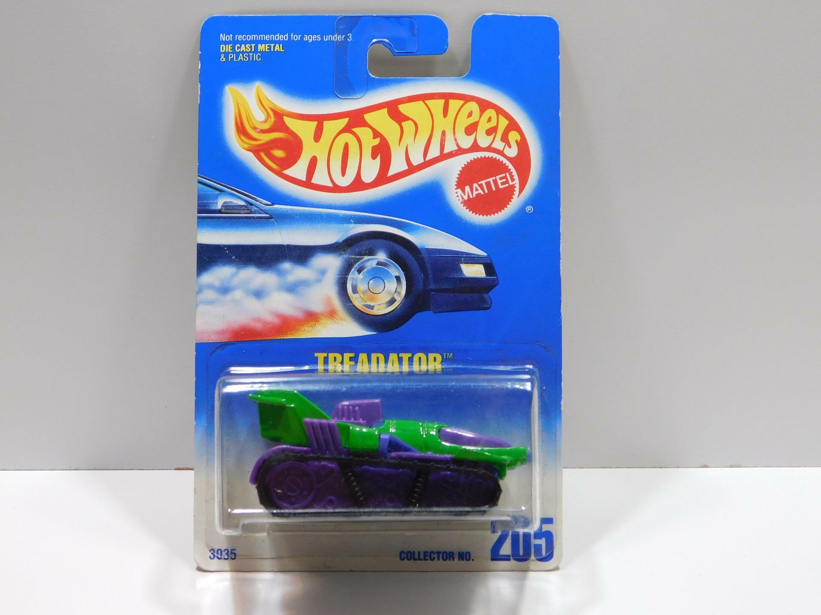 1991 Hot Wheels Treadator collector #205 Green/Purple 3035 74299098901 ...