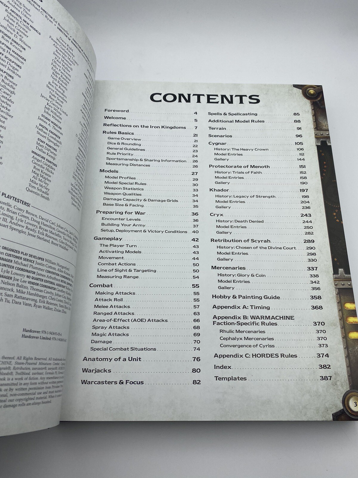 Warmachine 2016 Prime Steam Powered Miniatures Combat Roleplaying Book ...