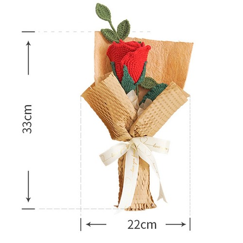 Arrangement de fleurs artificielles artisanales charmantes roses en fil ...