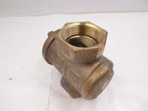 Mueller MH10288NK Heavy Duty 2" FIP Brass Oriseal Curb Stop Valve 175LB ...