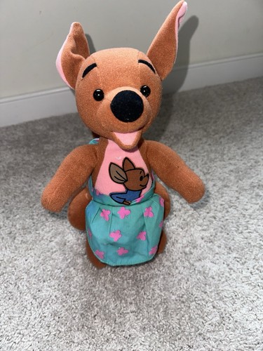 Vtg Disney Mattel Winnie The Pooh Kanga And Little Baker Roo Book Plush ...