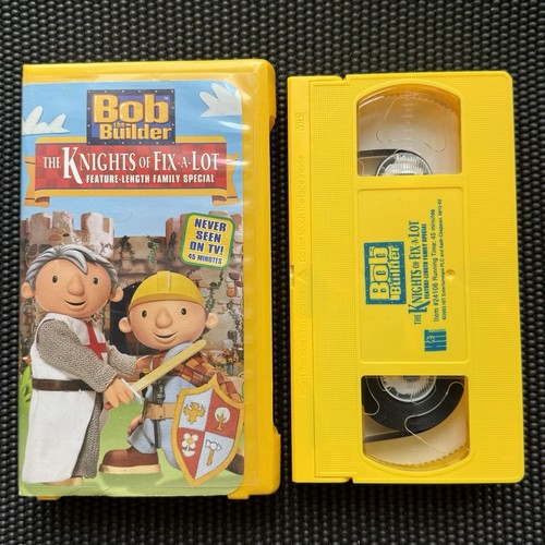 Bob the Builder -THE KNIGHTS OF FIX-A-LOT (VHS, 2003) Yellow Clamshell ...