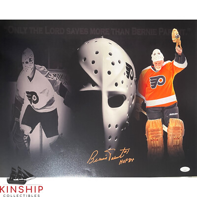 Bernie Parent signed 16x20 Photo JSA COA Flyers Inscribed Rare HOF ...