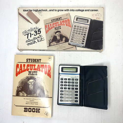 Texas Instruments Slimline TI-35 Scientific Calculator Student Math Kit ...