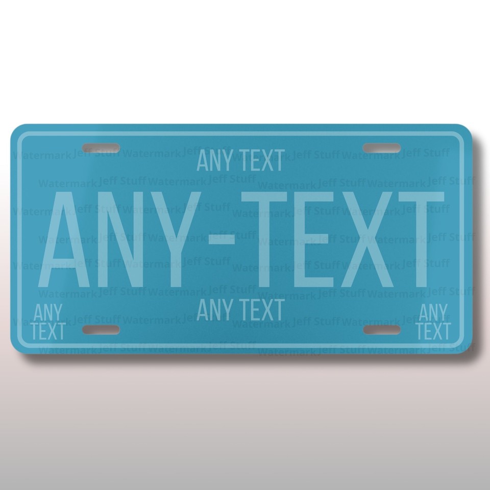 Personalized Custom Aluminum License Plate Any State & Text Multicolor ...