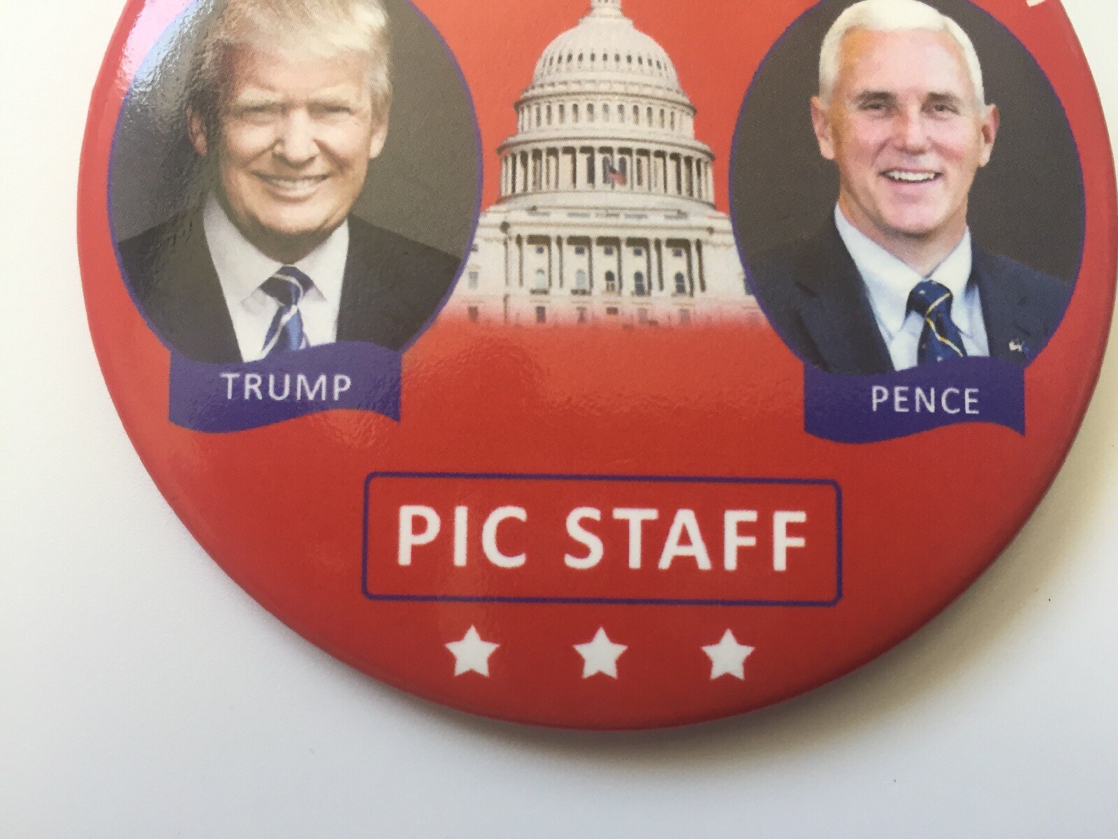2017 President Donald Trump Inauguration Day 3" Button PIC STAFF Pin | eBay