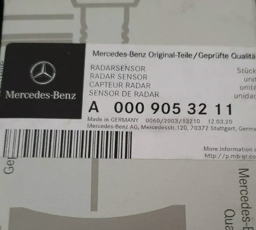 Mercedes-Benz Radar Sensor A 0009053211 | eBay