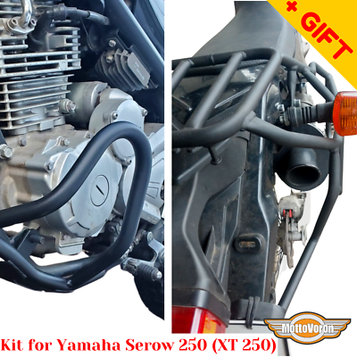 For Yamaha Serow 250 Engine guard XT 250 Luggage rack system XT250 Kit ...