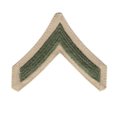 USMC Marine Corps Rank Chevron 822: Private First Class, single - khaki ...