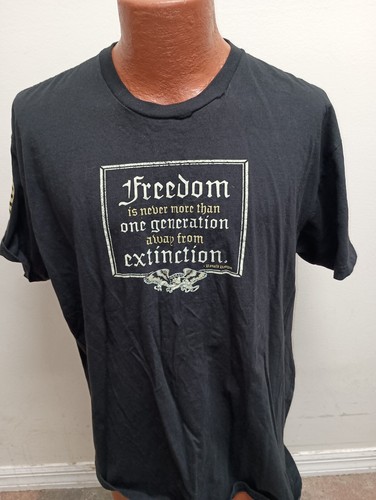 Grunt Style Freedom Reagan Quote Men's 2XL Black Short Sleeve T-Shirt ...