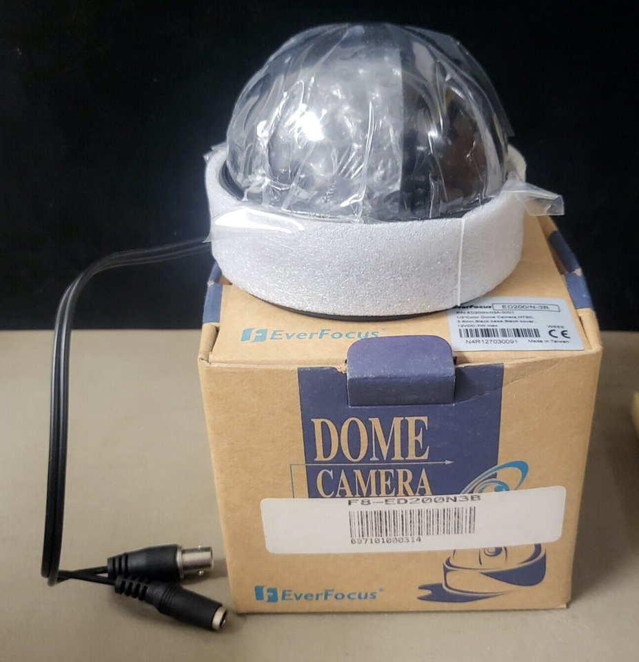 EverFocus ED200 NTSC 1/3-Inch CCD Color Dome Security Camera w/ 3.6mm f ...