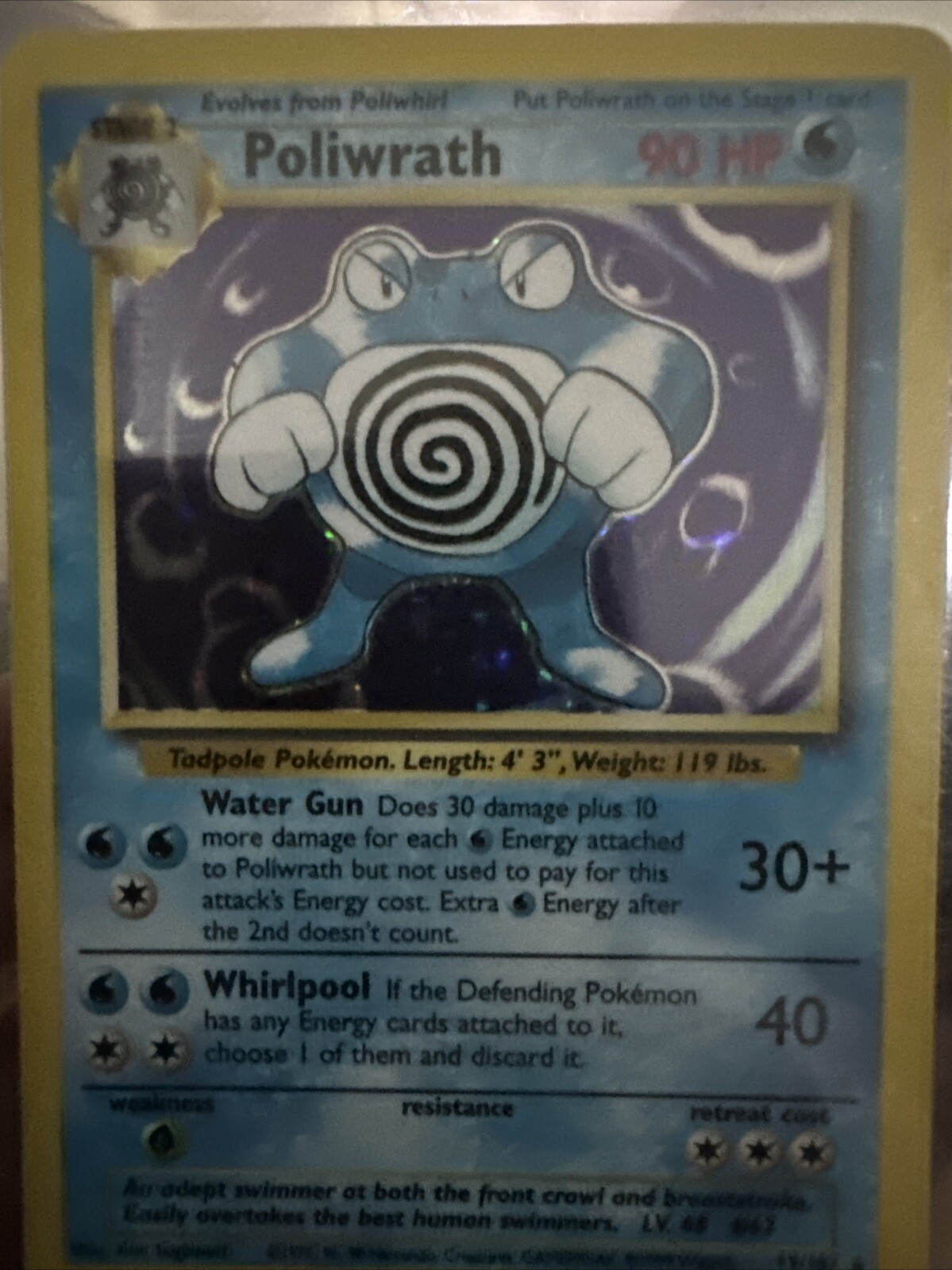 Pokemon TCG POLIWRATH - BASE SET HOLO RARE Pokemon Card 13/102 | eBay