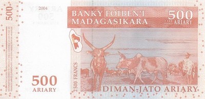 Madagascar 500 Ariary 2004 Series A - M Uncirculated Banknotes AAZ 3 | eBay