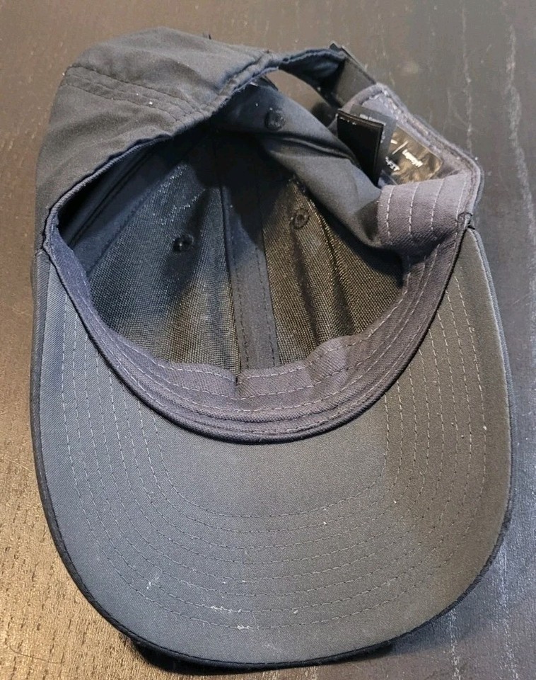 Nike Golf Swoosh Logo Hat Cap Strap Back Dark Gray Lightweight Adjust ...