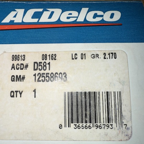 ACDelco D581 GM 12558693 Ignition Coil NOS | eBay