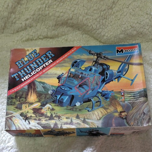 Monogram 1/32 Blue Thunder Helicopter Model Kit Unbuilt Sealed Bags ...