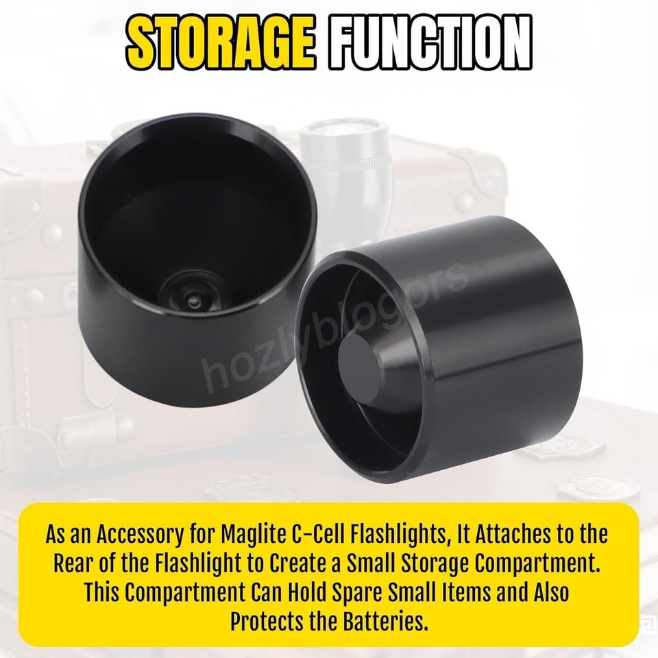 8PCS Dry Storage Hidden Cups for Maglite C Cell Flashlights - Anodized ...
