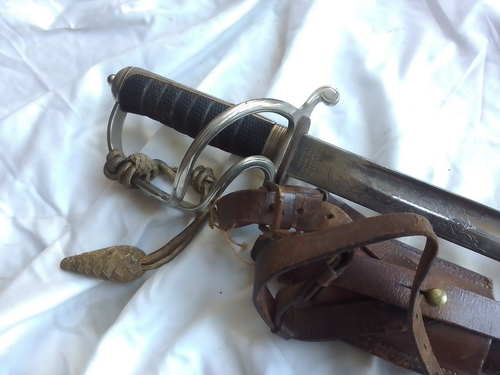 antique sword sabre british patent hilt artillery officer 1821 CREST ...