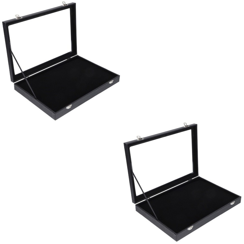 2 Count Brooch Display Case Pin Badge Box for Brooches Medal | eBay