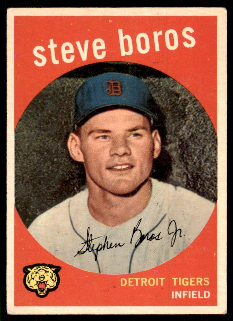 1959 Topps Steve Boros 100 Baseball Cards #331 | eBay