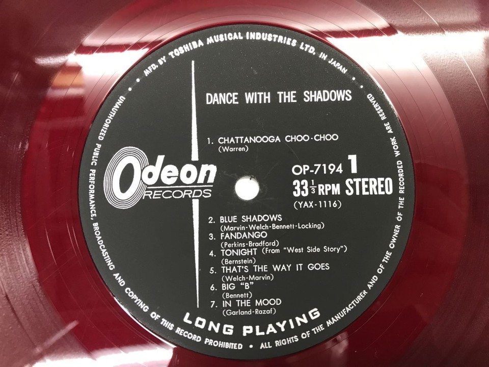 THE SHADOWS DANCE WITH THE SHADOWS Japan LP [36116ER] | eBay