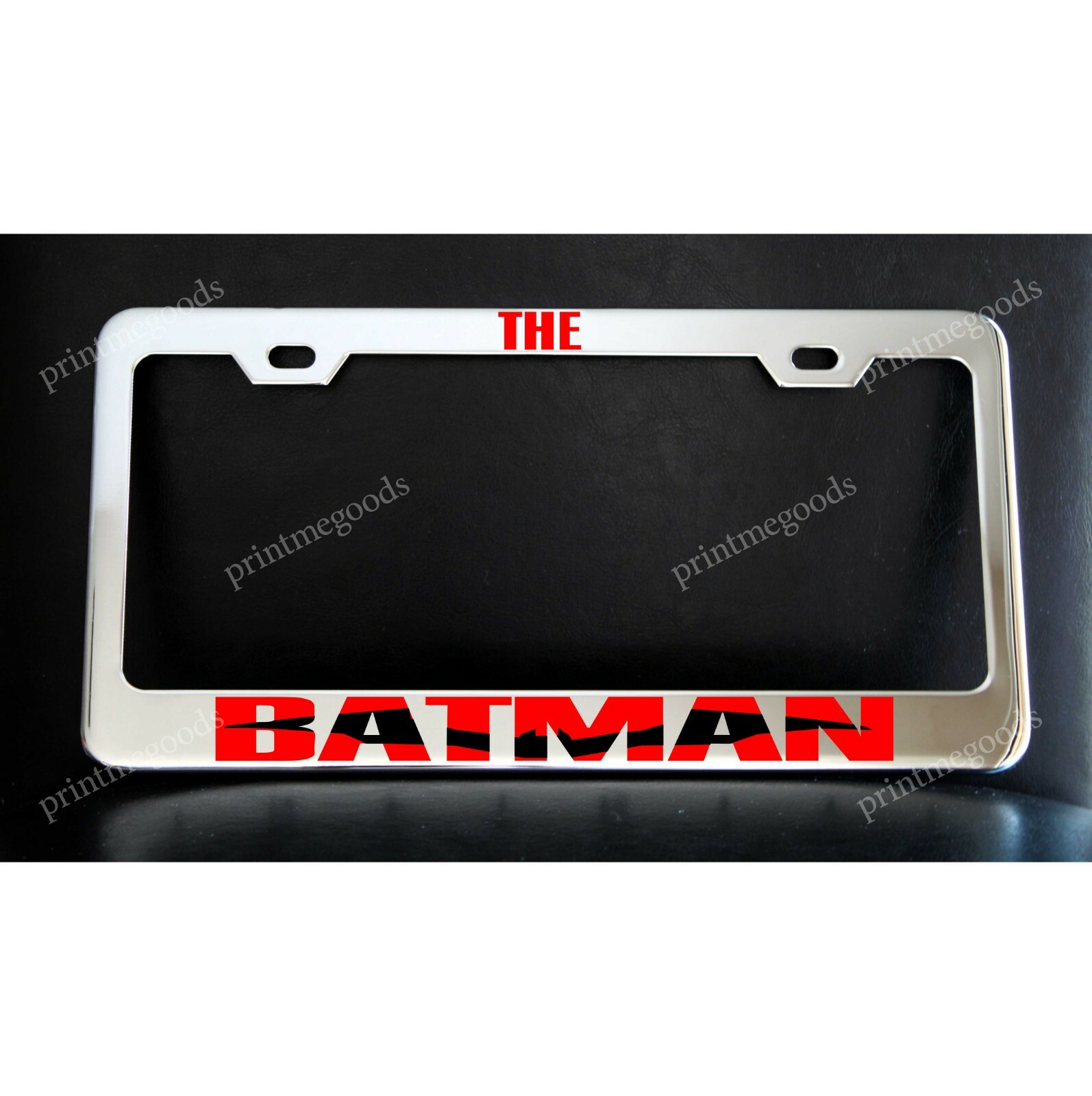 THE BATMAN License Plate Frame, Custom Made of Chrome Plated Metal | eBay