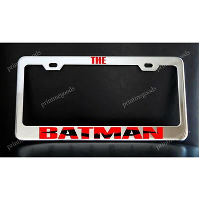 THE BATMAN License Plate Frame, Custom Made of Chrome Plated Metal | eBay