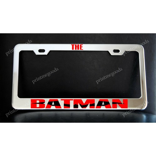 THE BATMAN License Plate Frame, Custom Made of Chrome Plated Metal | eBay