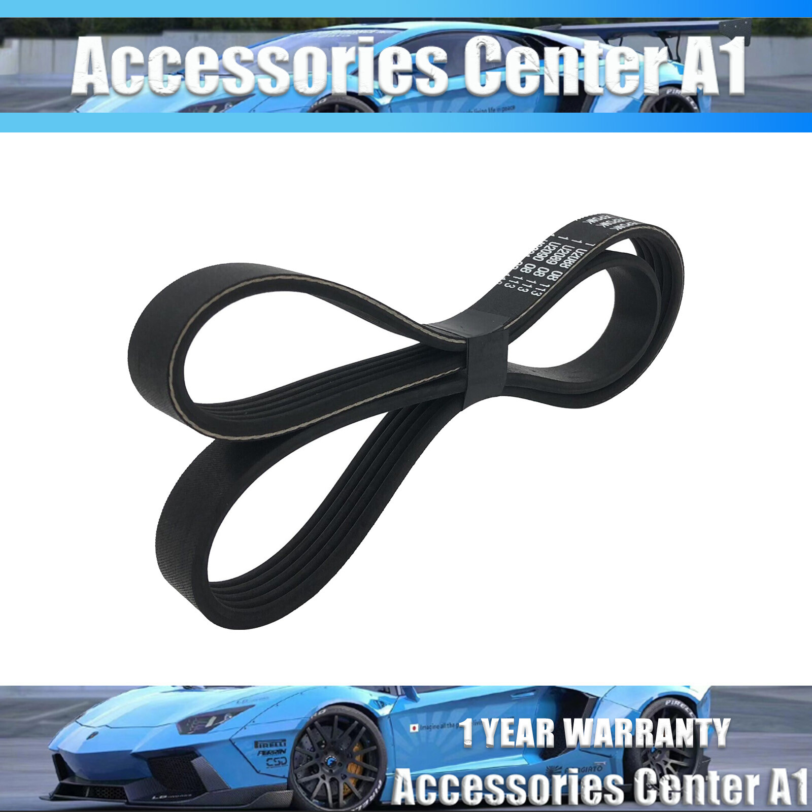NEW 6PK2360 EPDM Serpentine Belt-Rib Ace Precision Engineered V-Ribbed ...