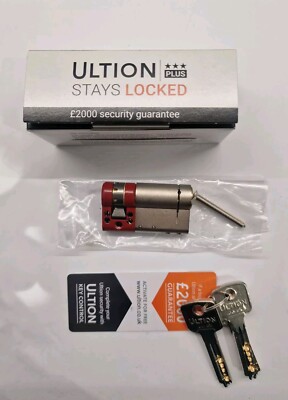New Ultion Plus 3 Star Half Cylinder Lock Size 10/45 Diamond Grade High ...