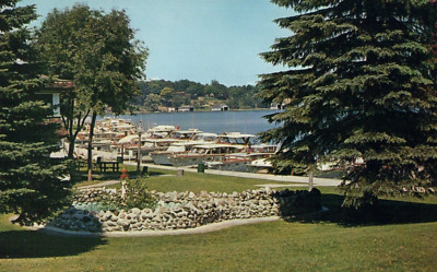 Round Lake Connected By Lake Mich and Lake Charlevoix Michigan MI ...