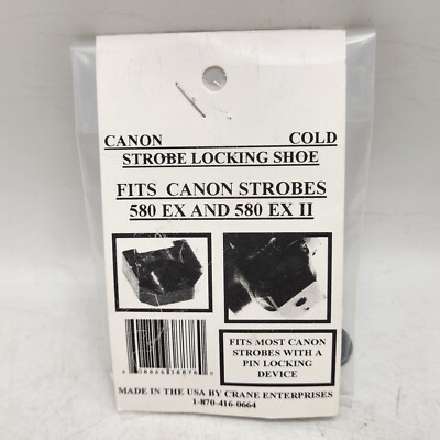 Crane Enterprises Canon Cold Strobe Locking Shoe for 580 EX II Flash ...
