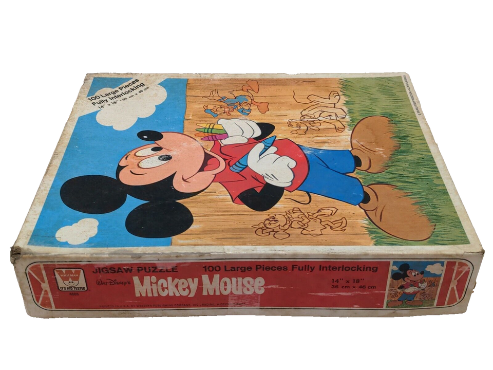 Walt Disneys Mickey Mouse 4605 Jigsaw Puzzle 100 Piece Puzzle Vintage ...