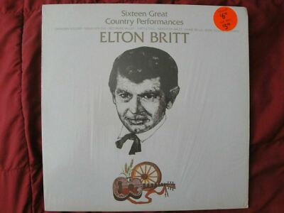 ELTON BRITT "SIXTEEN GREAT COUNTRY PERFORMANCES" VINYL LP 1971 ABC ...